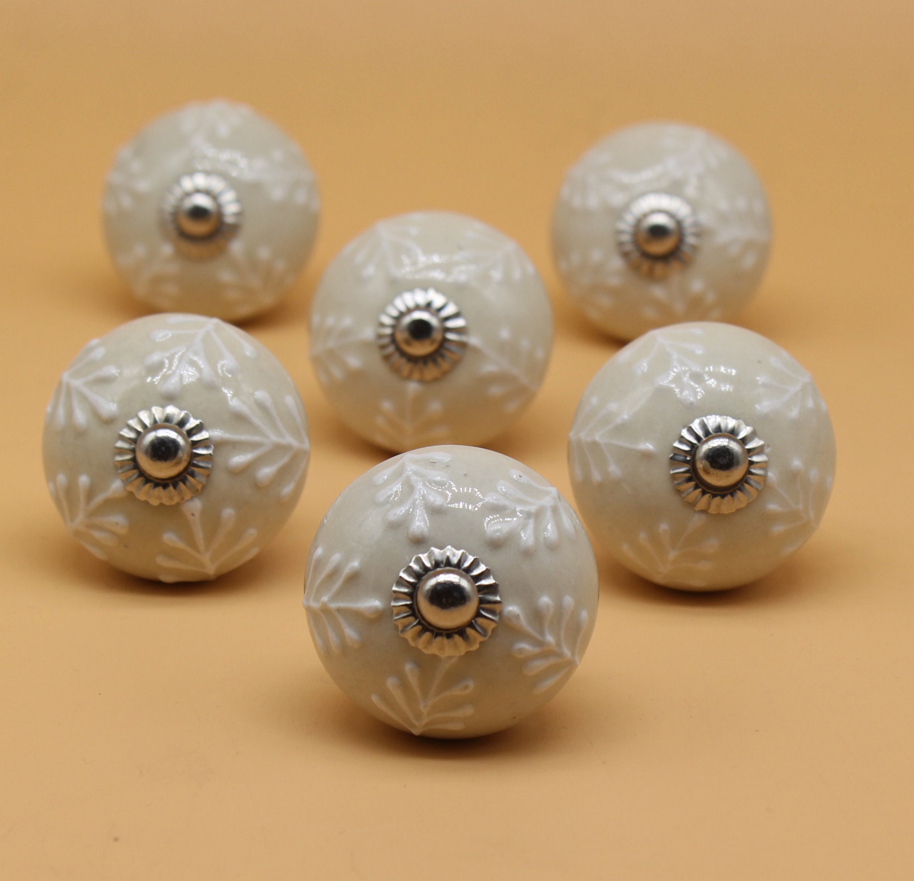 Brilliantly Hand Painted Ceramic Knobs / Ceramic Drawer Pulls - Etsy