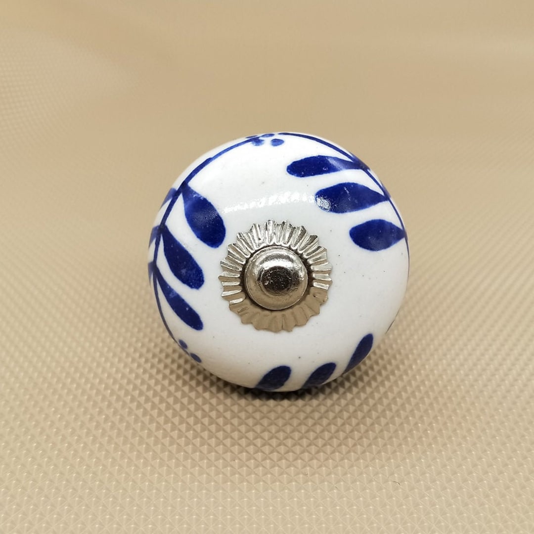 Brilliantly Hand Painted Ceramic Knobs / Ceramic Drawer Pulls / Cabinet ...