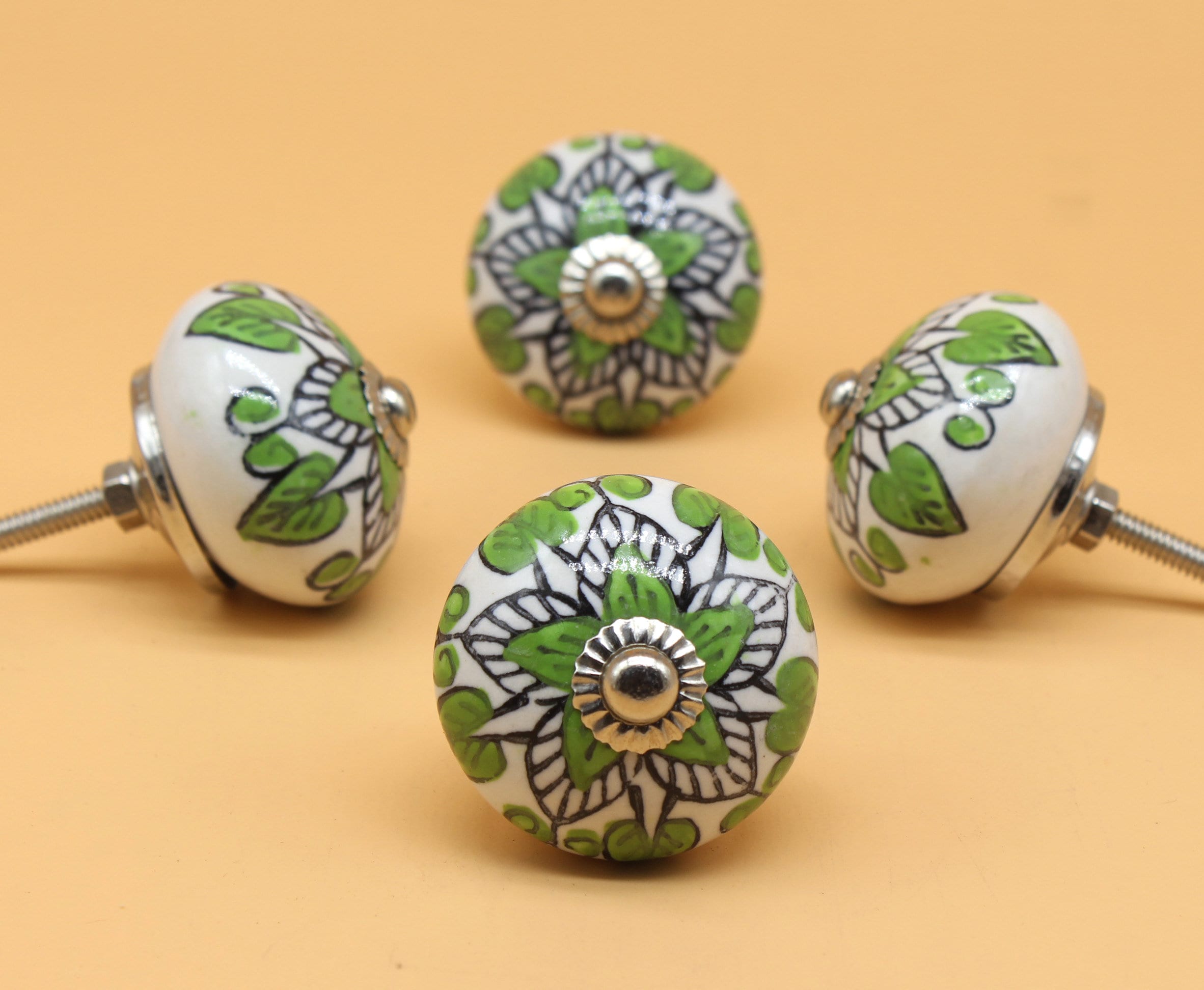 Brilliantly Hand Painted Ceramic Knobs / Ceramic Drawer Pulls - Etsy