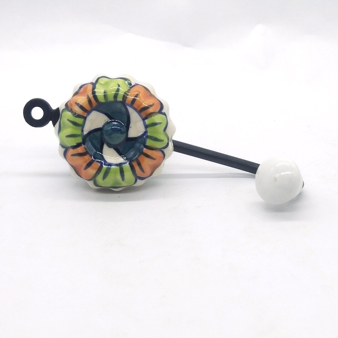 Ceramic Hand Painted Coat Hooks / Bathroom Hooks / Decorative Hooks ...