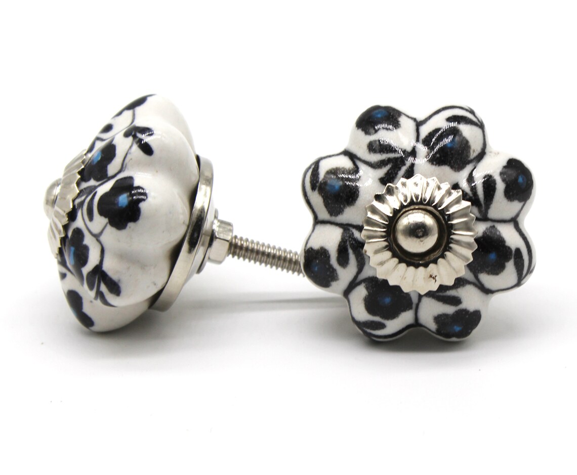 Large Flower Shape Crater Knob, Large Flower Artistic Cabinet Knob and ...