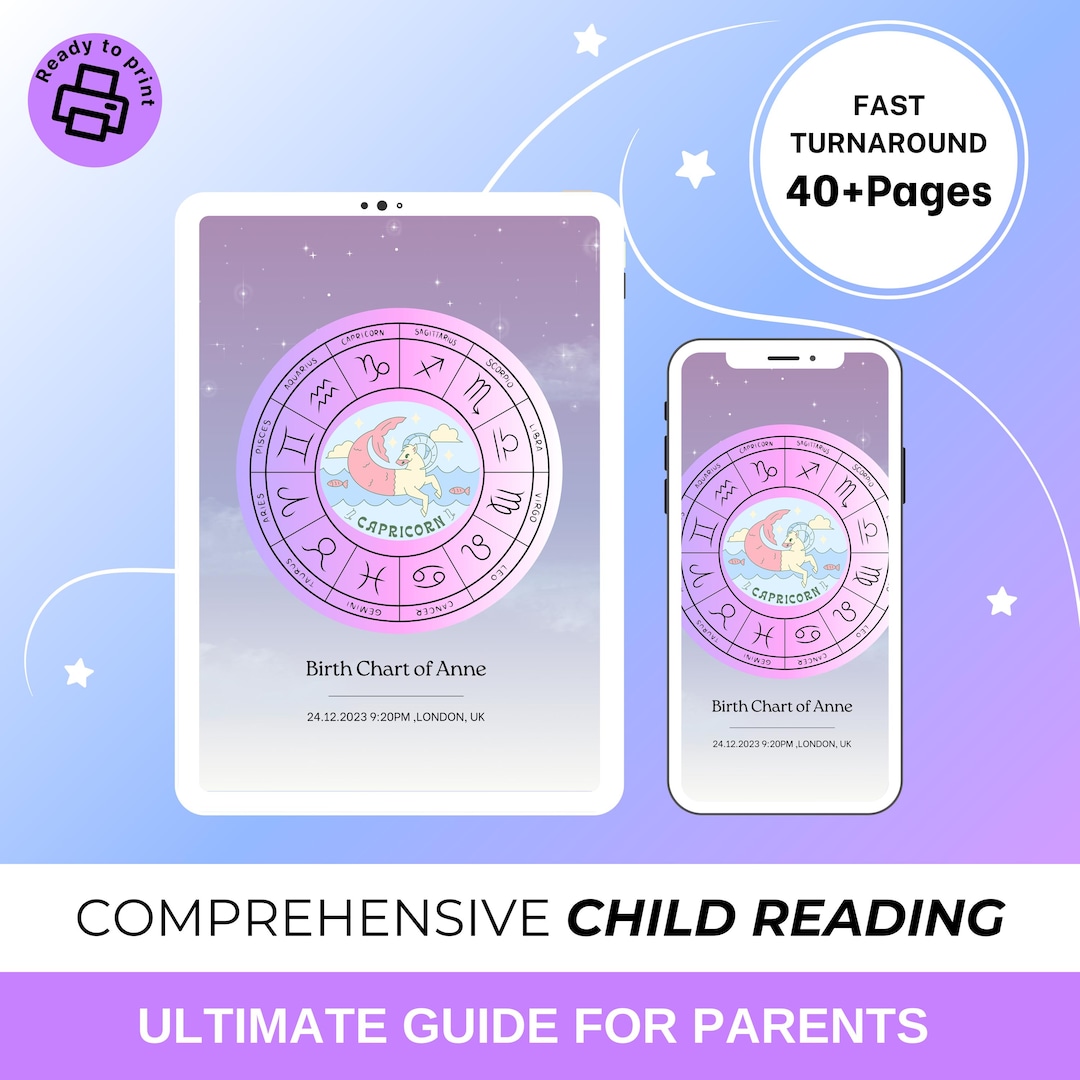 Baby Birth Chart Reading- Newborn Reading, Astrology Reading, Gift for ...