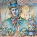 Mad Hatter Art, Down the Rabbit Hole, Giclée Wall Art Print, Cheshire ...