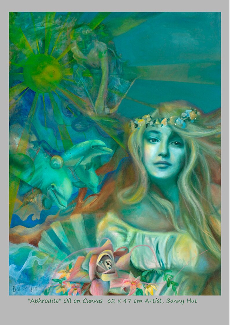Aphrodite Art Print Greek Goddess Mythological Art - Etsy
