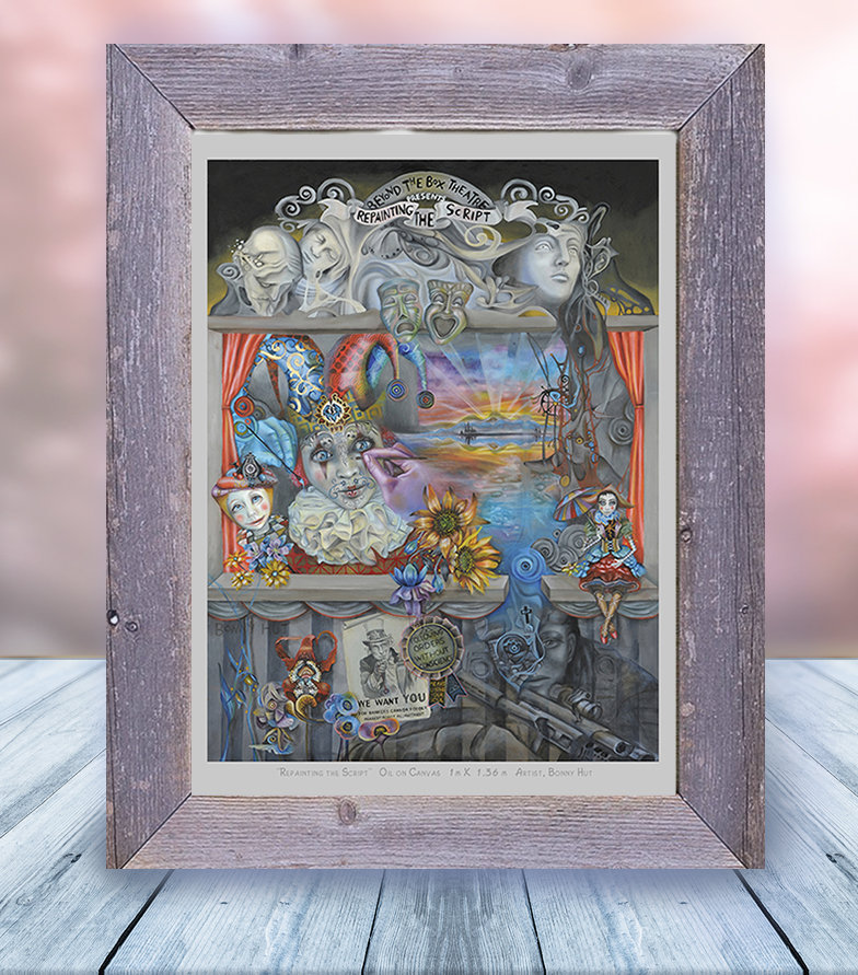 Jester Cirque Surreal Art Print Visionary Art Activist - Etsy