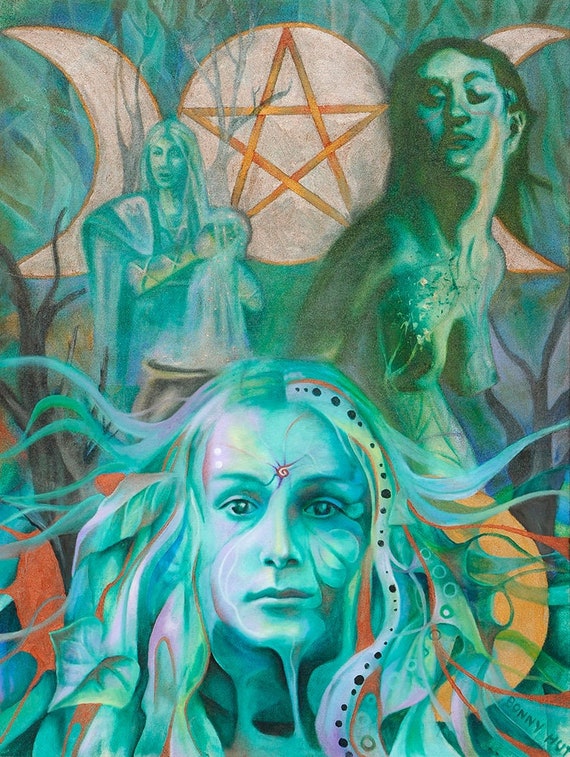 A5 Pagan Postcards Inspirational Art Small New Age Prints - Etsy Australia