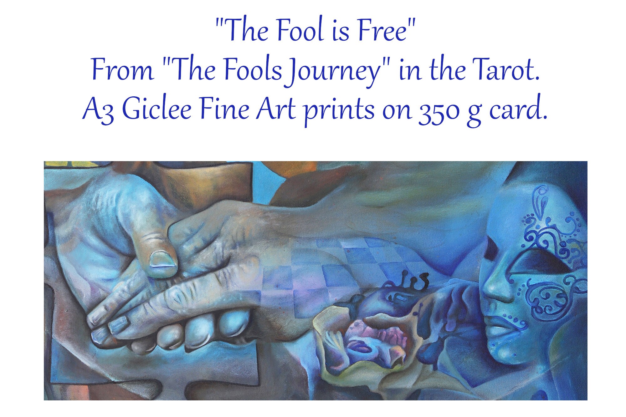 A3 the Fool Tarot Art Print, Major Arcana Esoteric Celestial Jester ...