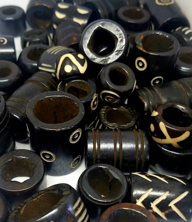 Dread Bead Set Dreadlock Beads Bone Bead Hair Beads | Etsy