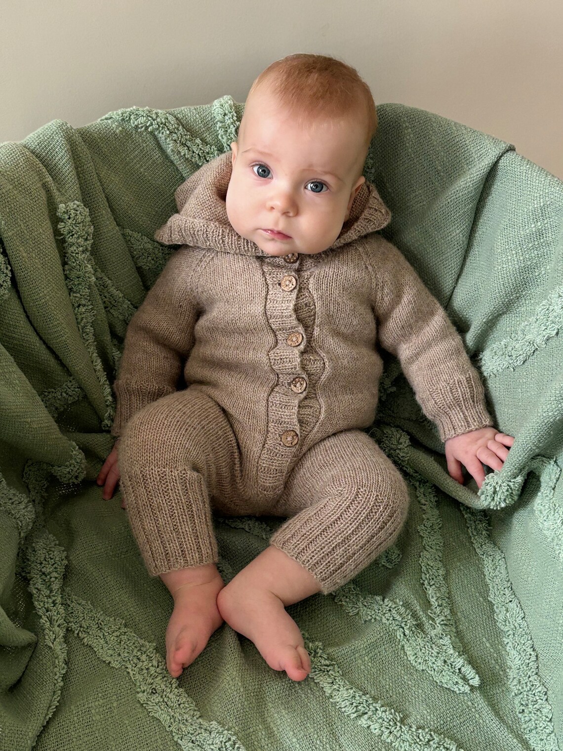 Knitted Romper Baby, Wool Coveralls for Toddler, Knit Baby Clothes ...