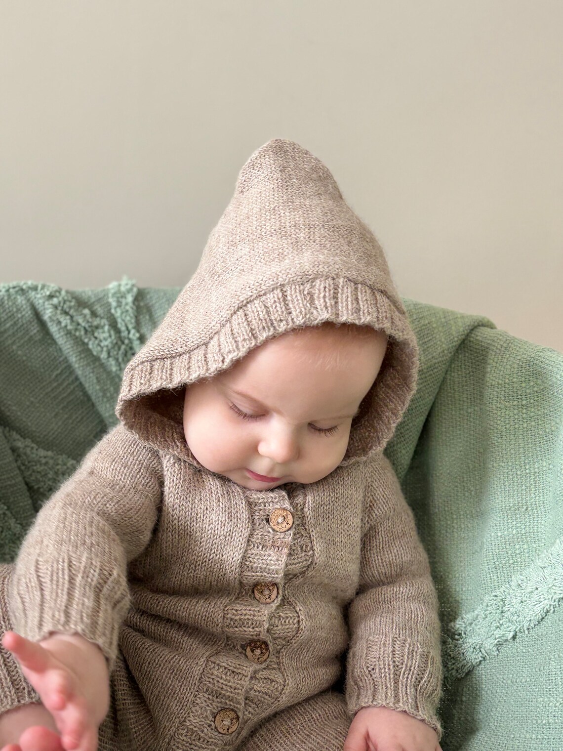 Knitted Romper Baby, Wool Coveralls for Toddler, Knit Baby Clothes ...