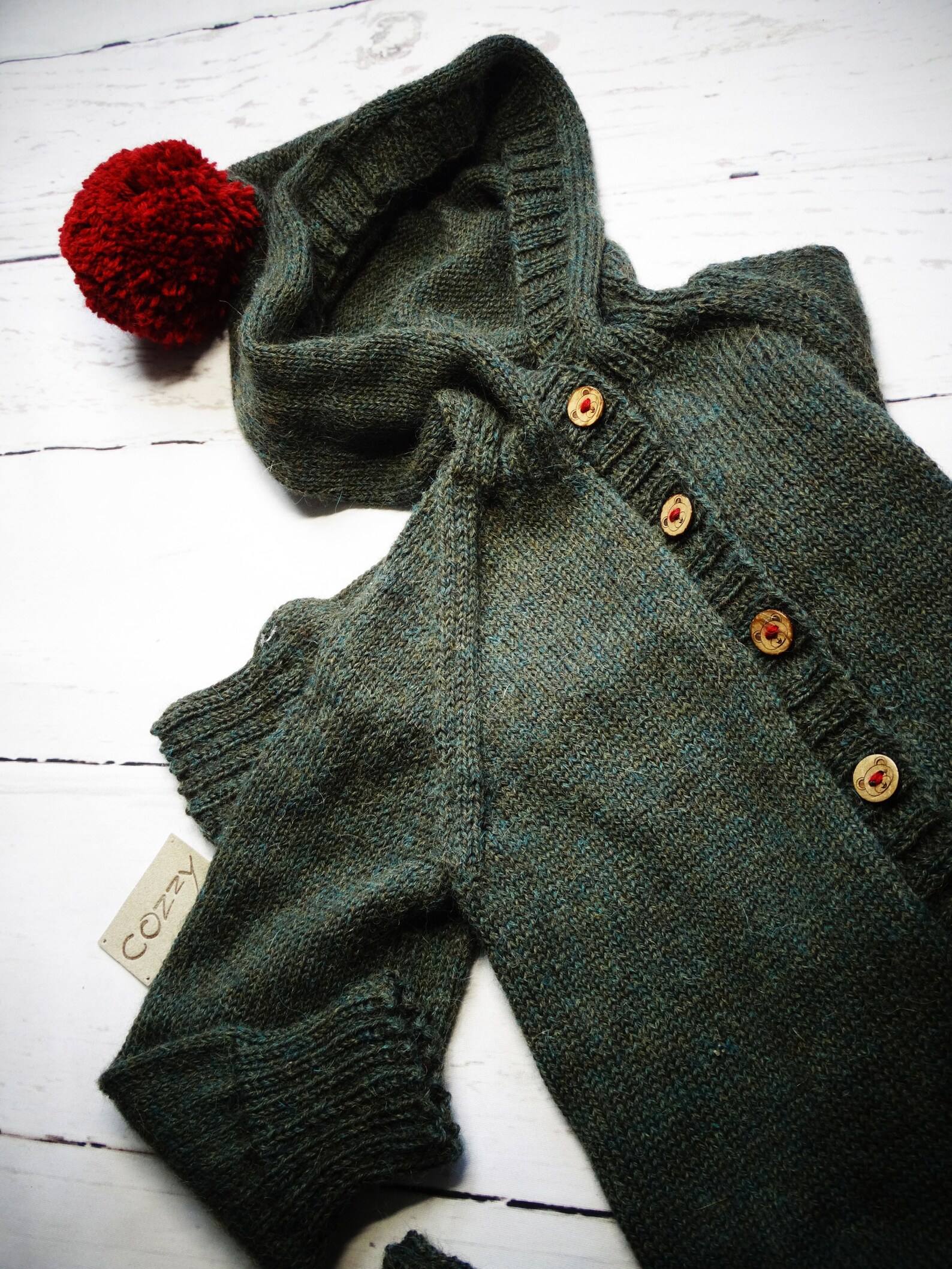 Knitted Romper Baby, Wool Coveralls for Toddler, Knit Baby Clothes ...