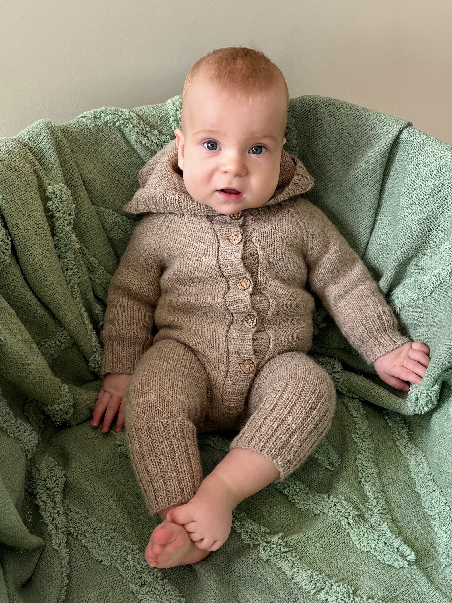 Knitted Romper Baby, Wool Coveralls for Toddler, Knit Baby Clothes ...