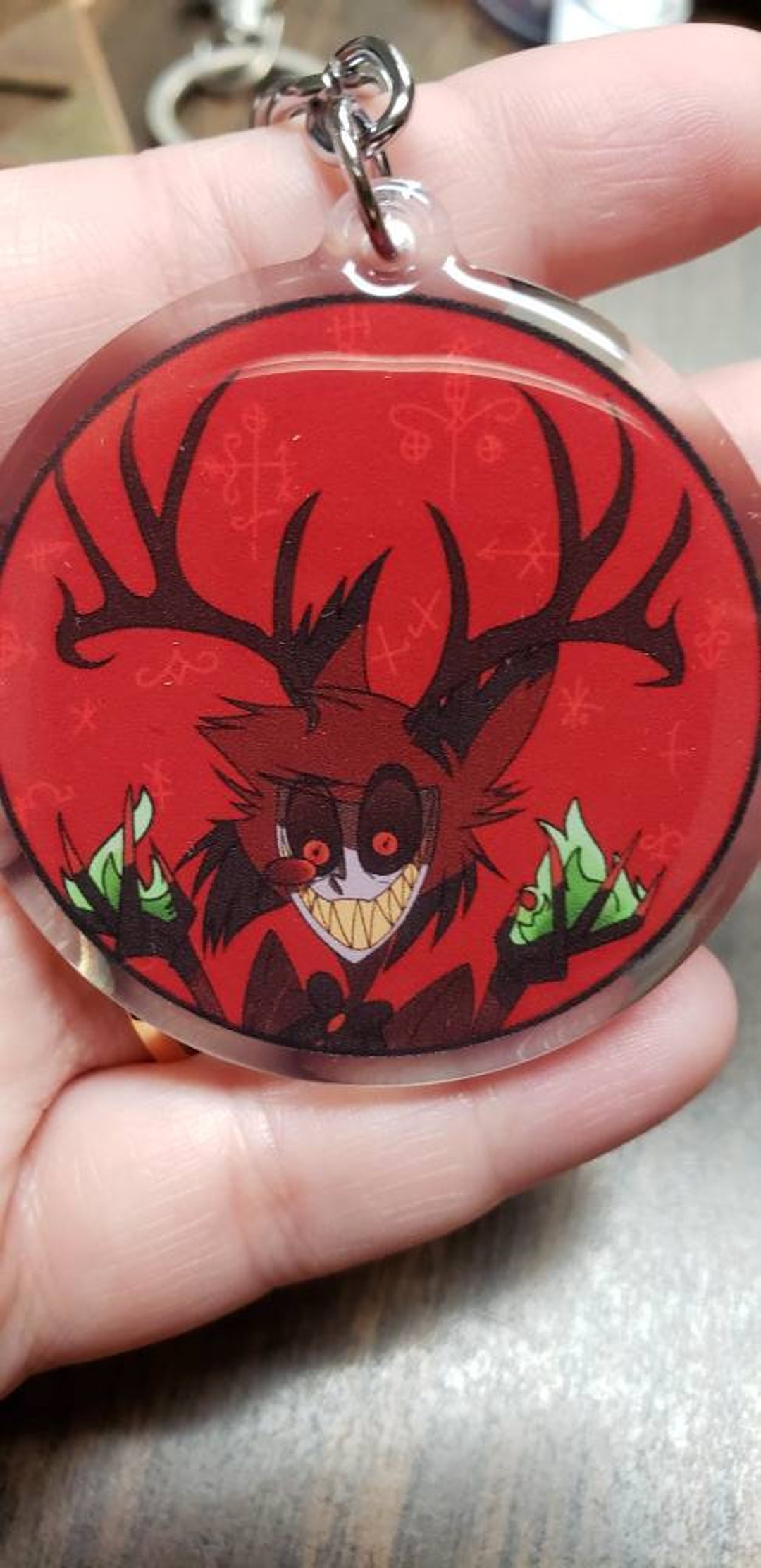 Hazbin Hotel Alastor Keychain - Etsy