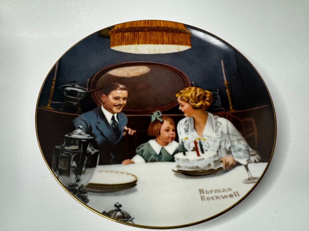 Norman Rockwell “the Birthday Wish” - Etsy