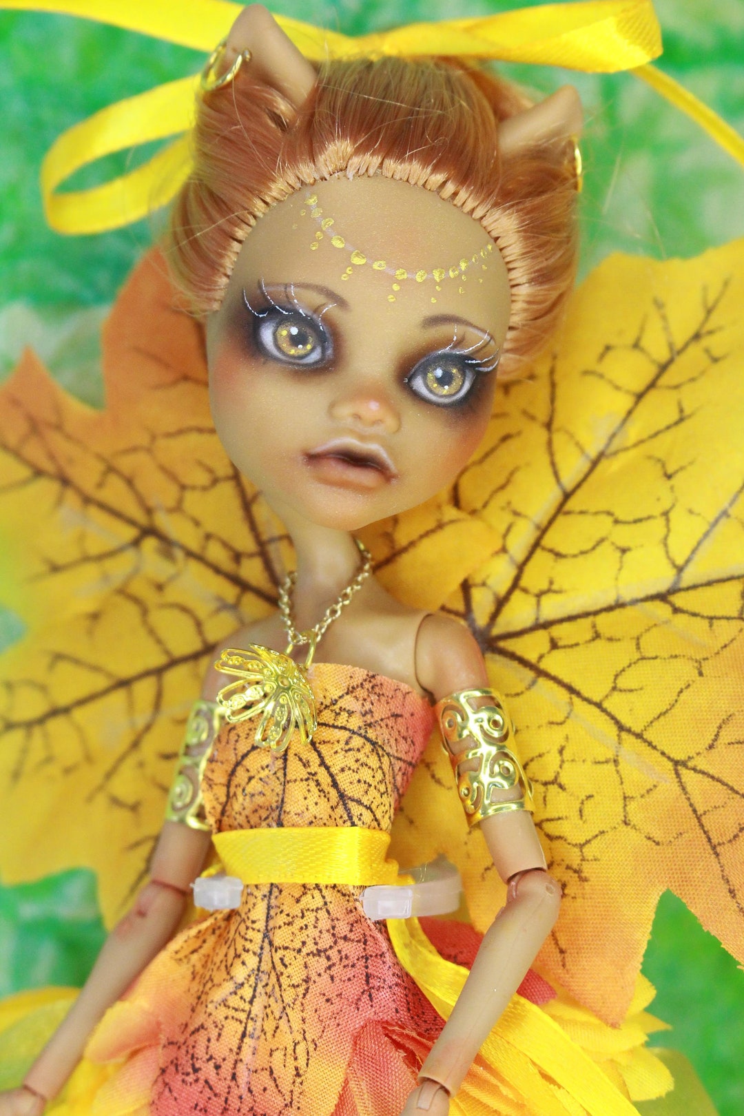 Autumn Fairy Kiara OOAK Doll Repaint Monster High Repaint Christmas ...