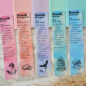 Bookish Dictionary Bookmark Bundle || Bookish || Dictionary || Bookmark ...