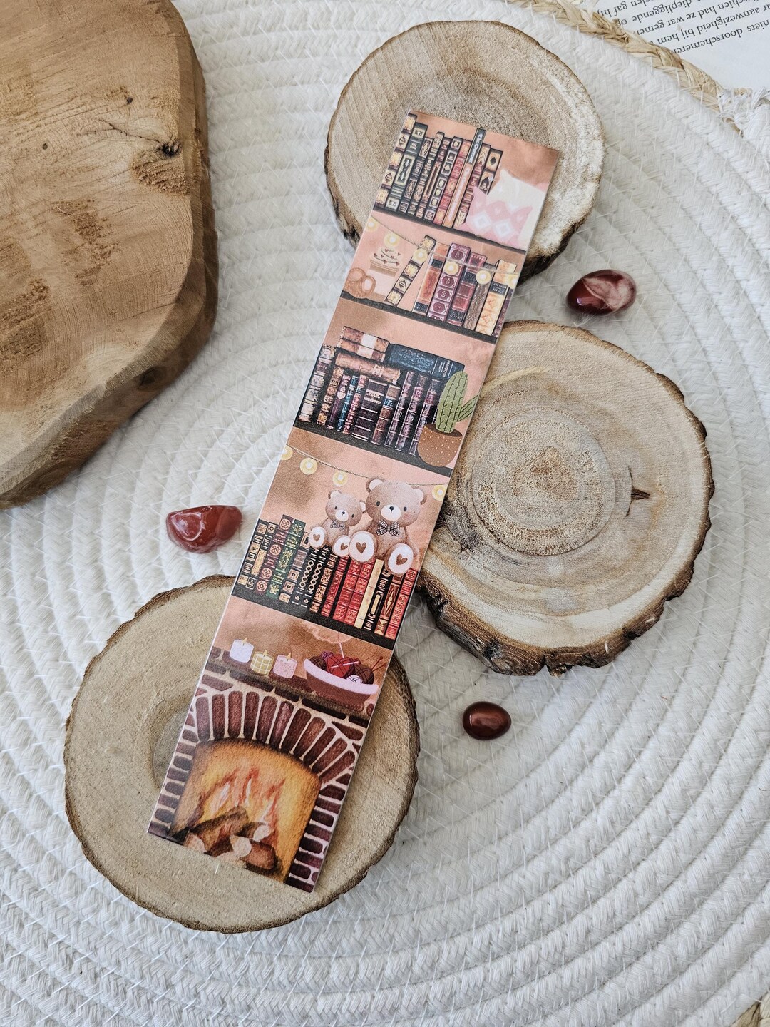 Teddy Bookshelf || Bear || Reading || Hygge || Bookmark || Bookmarker ...
