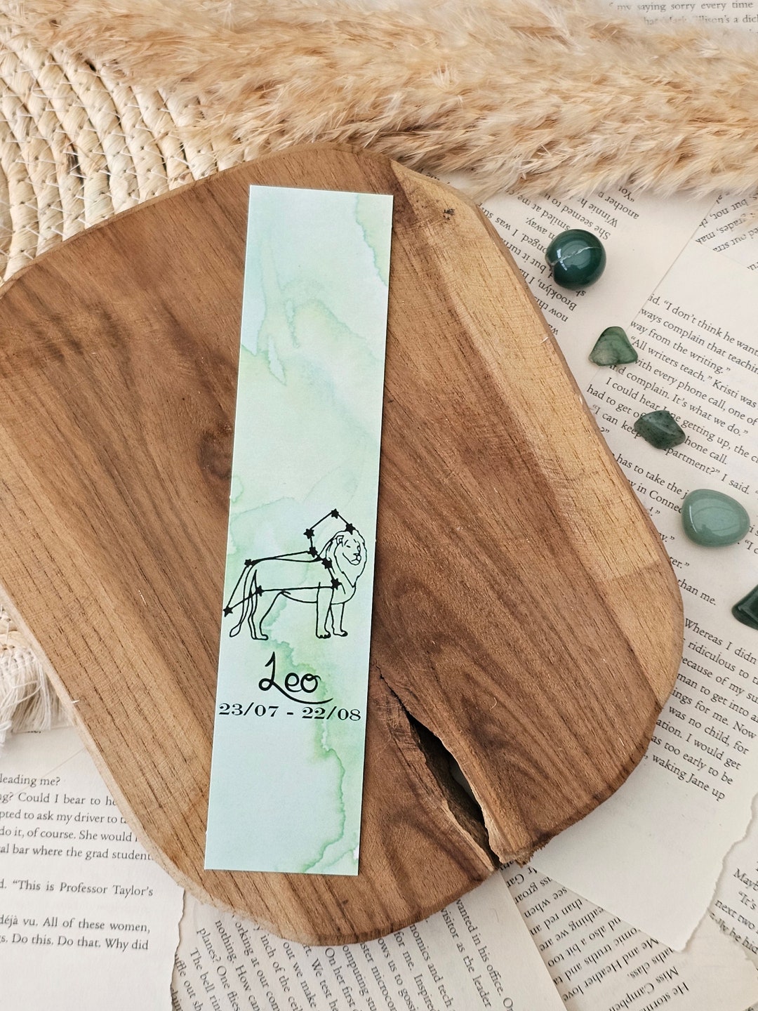 Leo Leo Bookmark Zodiac Constellation Bookmark Bookdragonmarit - Etsy