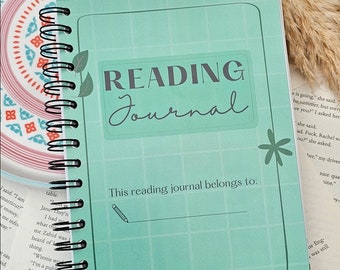 Green Printable Reading Journal Minimal Reading Planner - Etsy