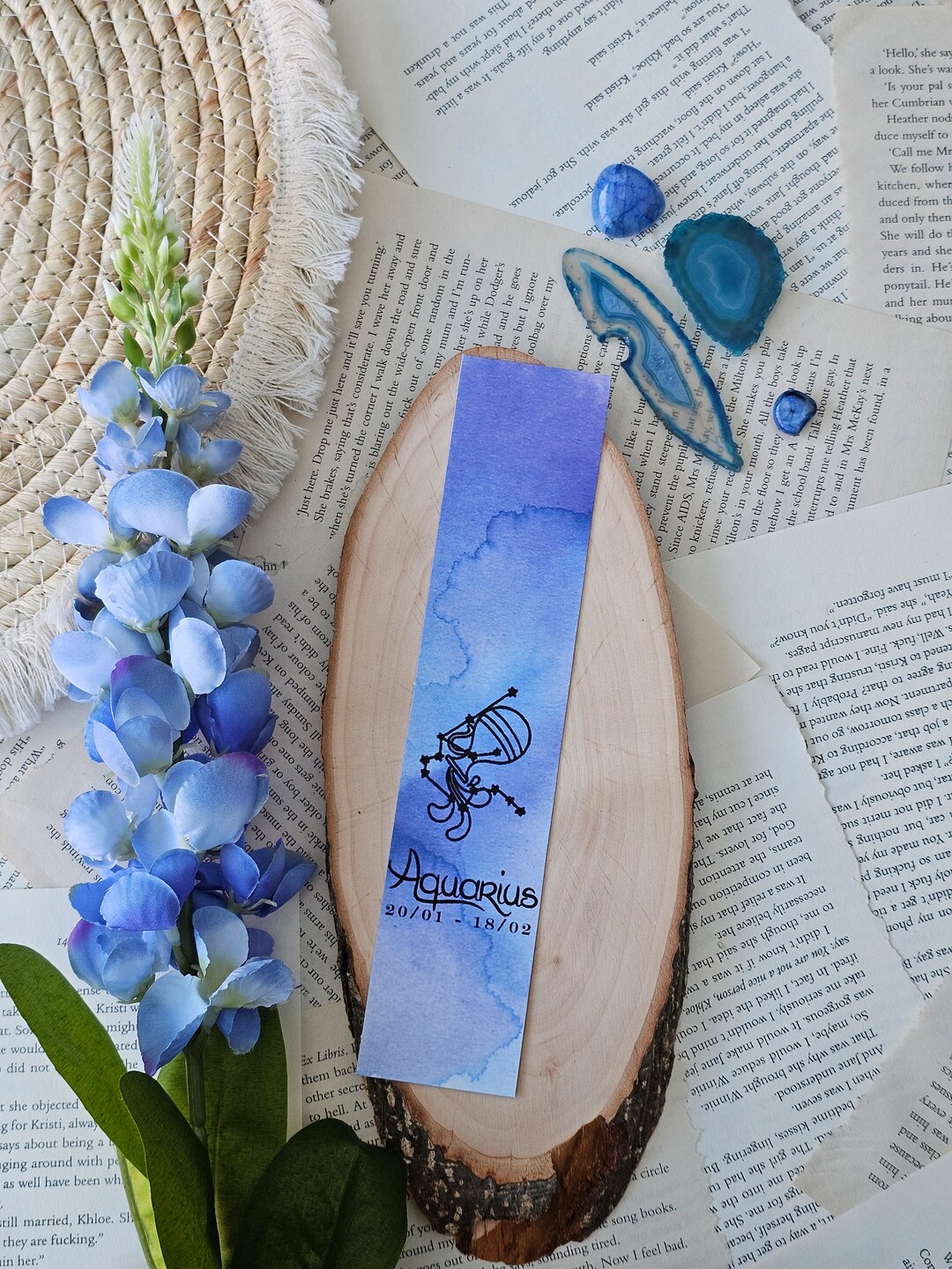 Aquarius || Waterman || Bookmark || Zodiac || Star Sign || Bookmarker ...