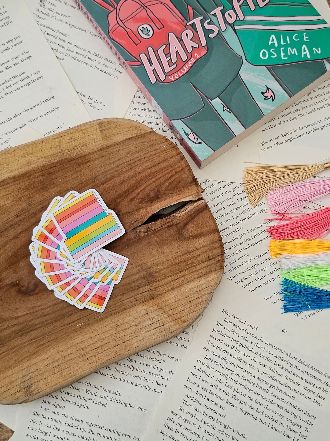 Alice Oseman Books Sticker || Heartstopper || Books || Stack of Books ...