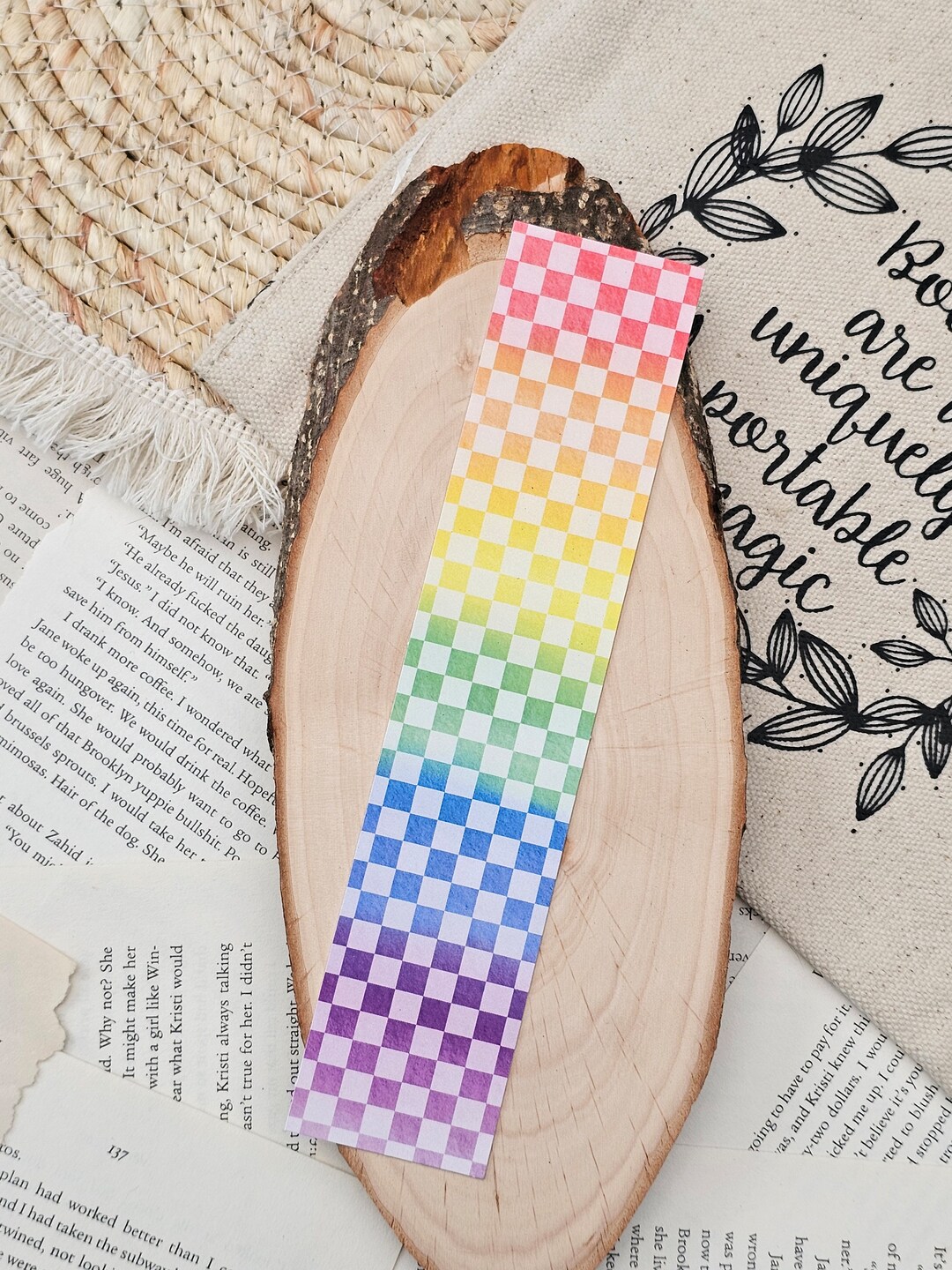Pride LGBTQ Queer Pride Flag Watercolor Bookish Sexuality Bookmark ...