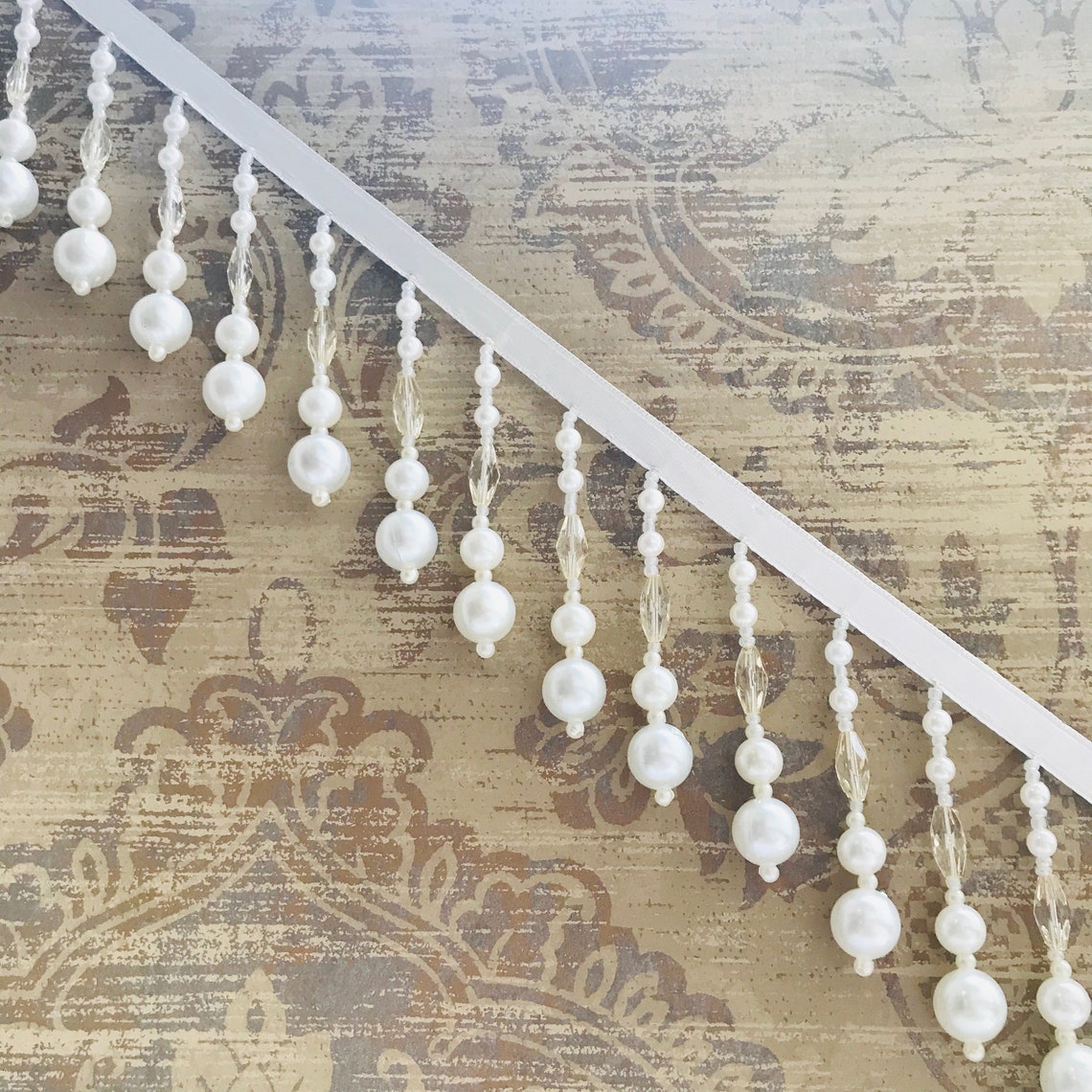 Glass Bead Decorative Trim 135 - Etsy