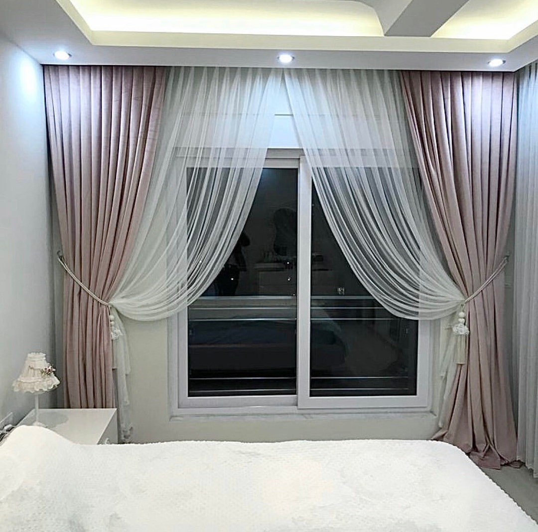 Curtain Tulle / Customized Curtains Girl / Warm Romantic - Etsy