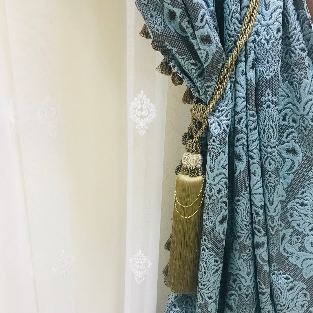 Vorhang und Drapery Quaste Tieback, Natürliche Quasten, Lange Quaste ...