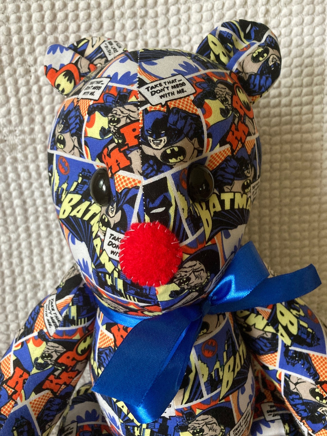 Batman Marvel Jointed Bear - Etsy