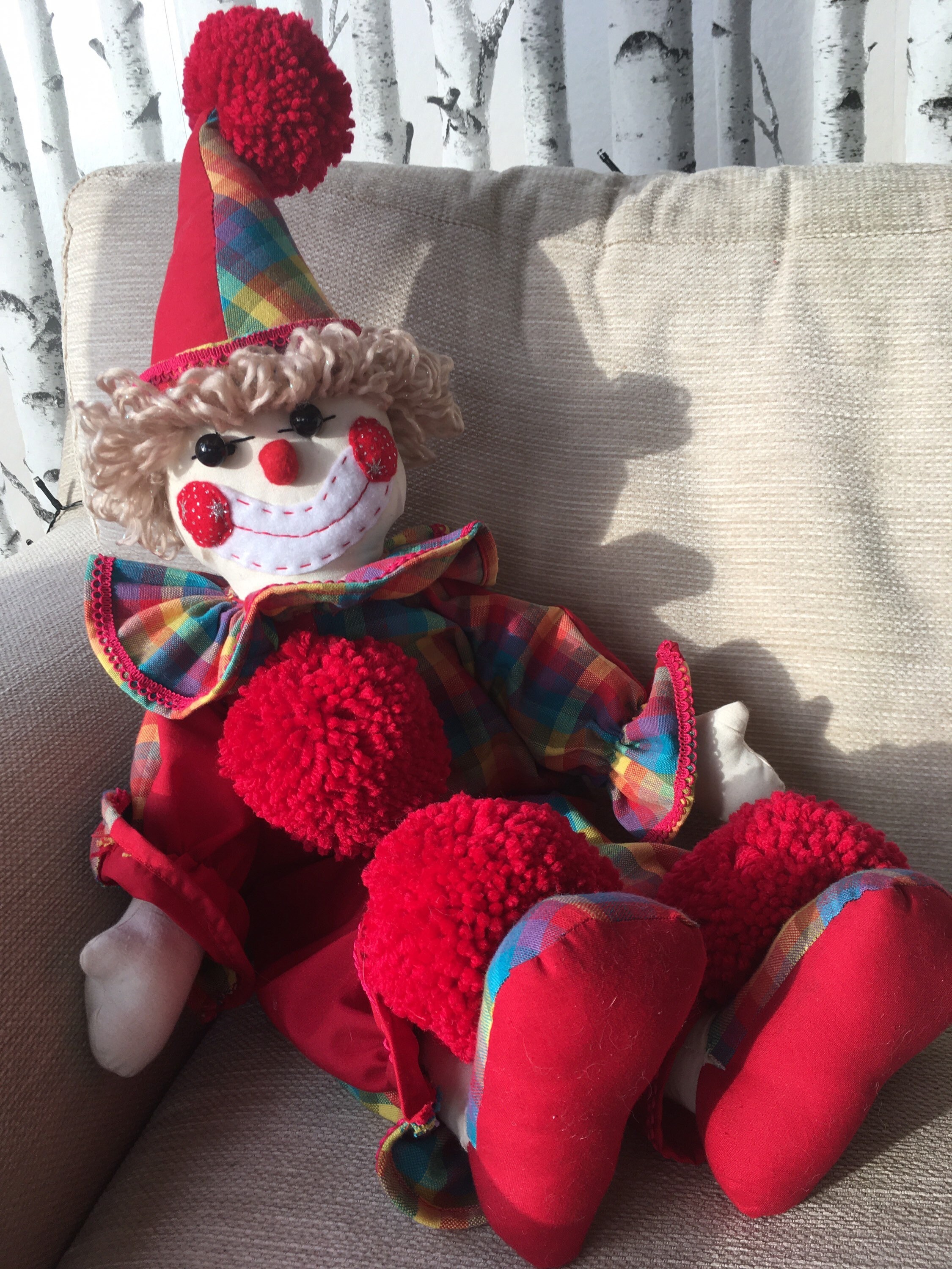 Crackers Clown Rag Doll - Etsy