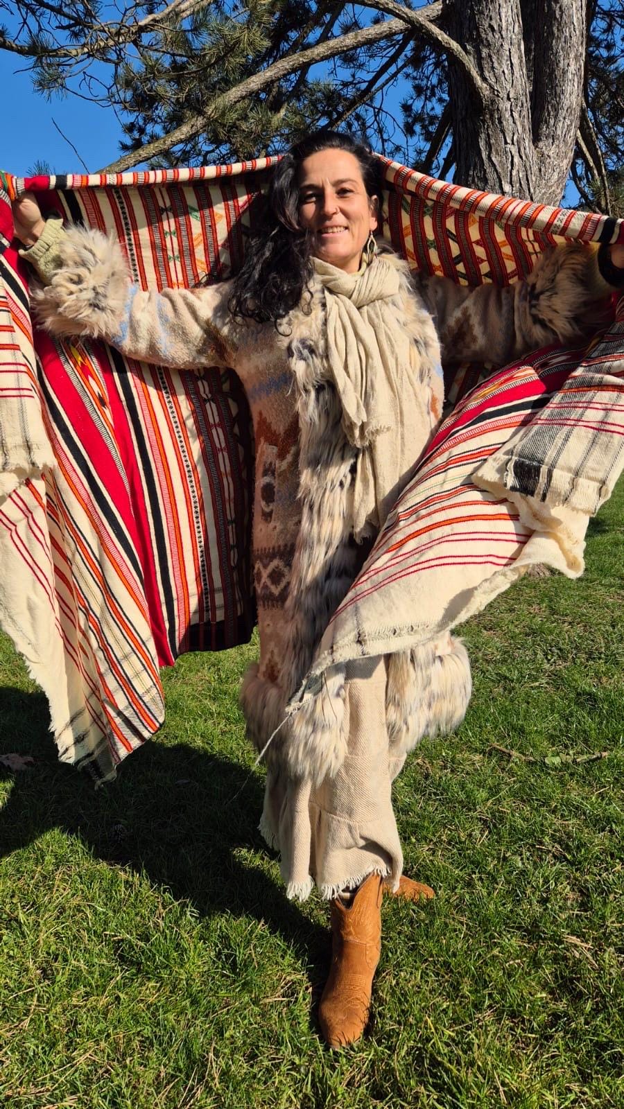 Handloom Woolen Native American Design Shawl Black - Etsy
