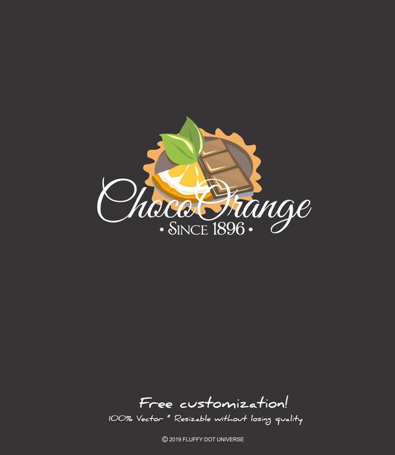 Logo orange Choco logo chocolat logo cacao logo sucré logo - Etsy France