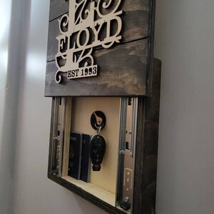 Slide up Key Valuable Holder Secret Storage Concealment Compartment ...