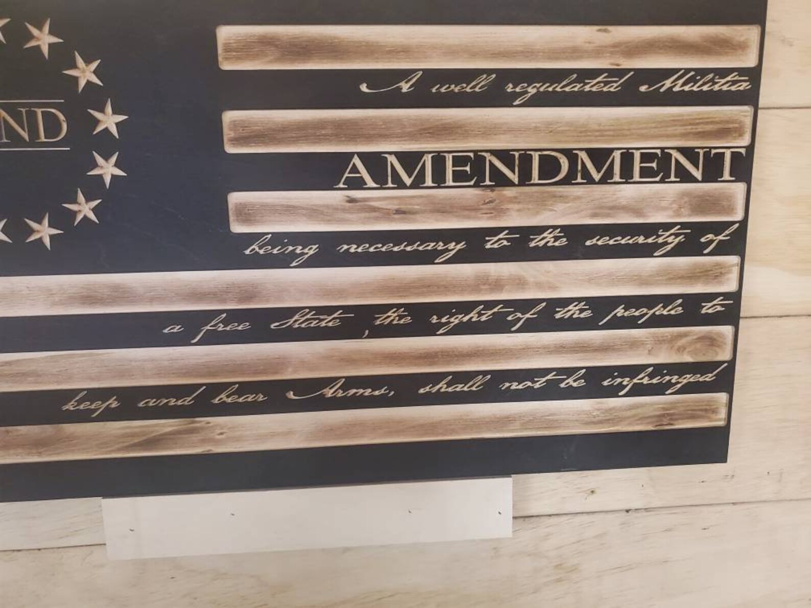 Wood Flag 2nd Amendment CNC 13x24 Fathers Day Gift - Etsy
