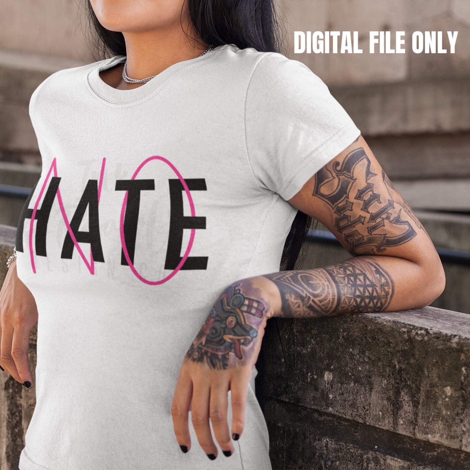 No Hate Design Anti-racism Design T-shirt Design PNG - Etsy