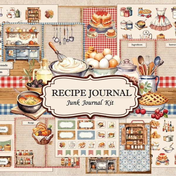 Scrapbook for Recipe - Etsy UK