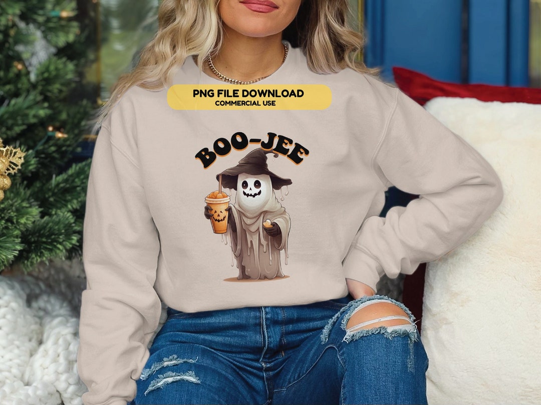 Boojee Ghost PNG Sublimation Design Download Print Sticker Cute Ghost ...