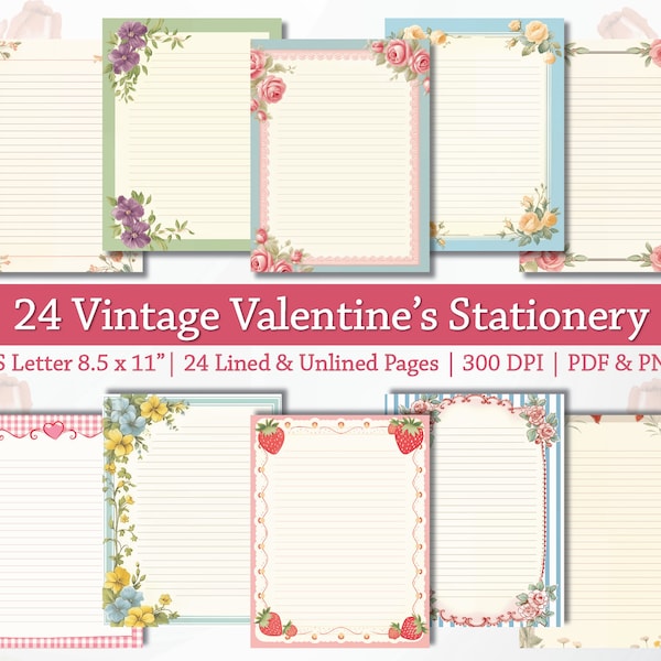 Printable Stationery - Etsy
