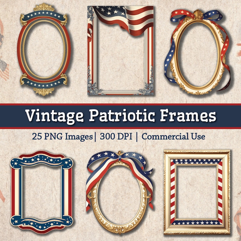 Patriotic Frames - Etsy
