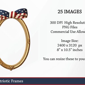 Vintage 4th of July Frames PNG, Retro Patriotic Clipart Bundle ...