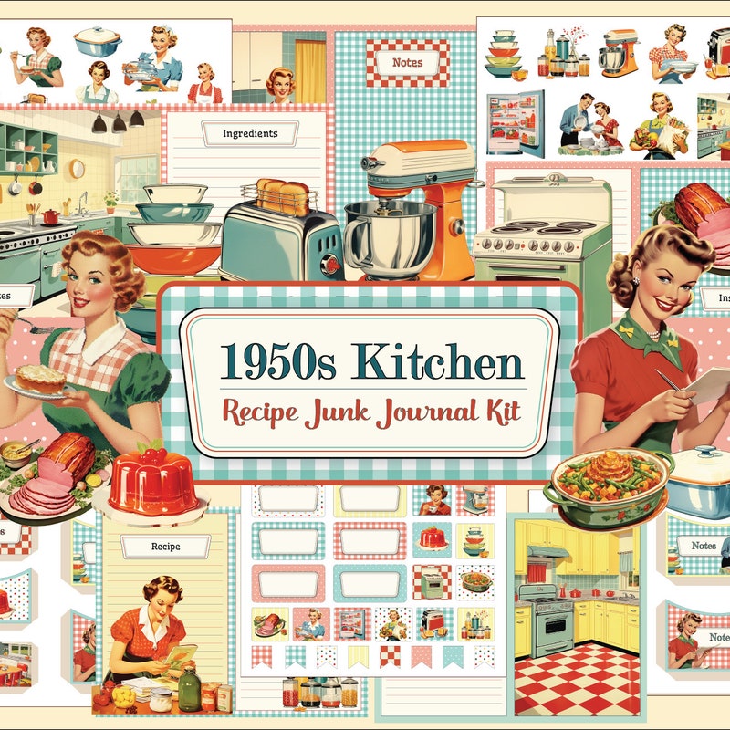 1950s Retro Kitchen Items - Etsy