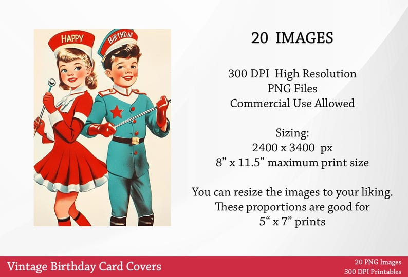 Vintage Birthday Card Covers Retro Birthday Art Images Kitsch 1950s ...