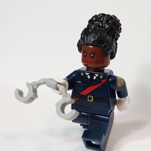 Security Guard Minifigure Officer Minifig With Handcuffs & Radio - Etsy