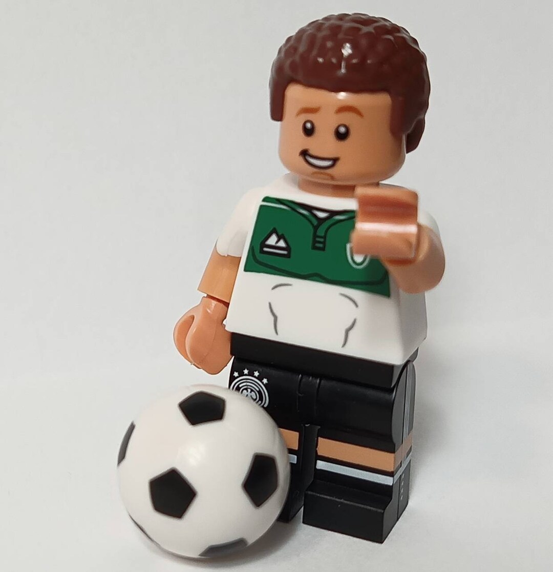 Soccer Player Minifigure Footballer With Ball - Etsy