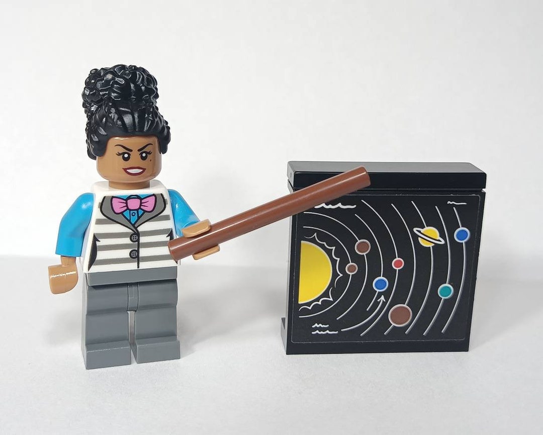 Astronomy Teacher Minifigure Science Professor With Planetary - Etsy