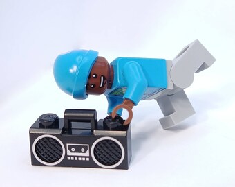 Hip Hop Girl Minifigure Break Dancing Minifig With Boombox - Etsy
