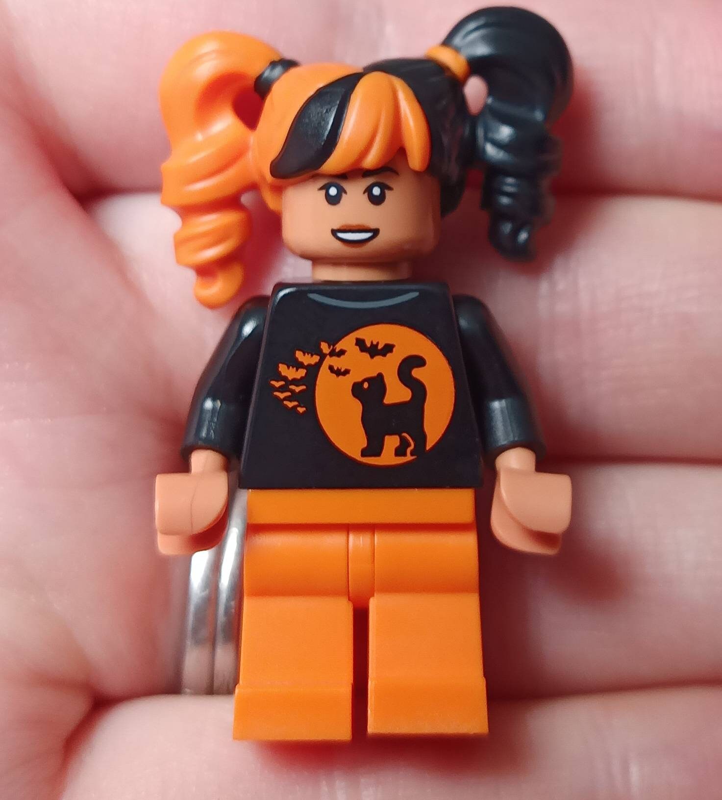 Spooky Girl Minifigure Curly Pigtails Halloween Minifig With - Etsy Canada