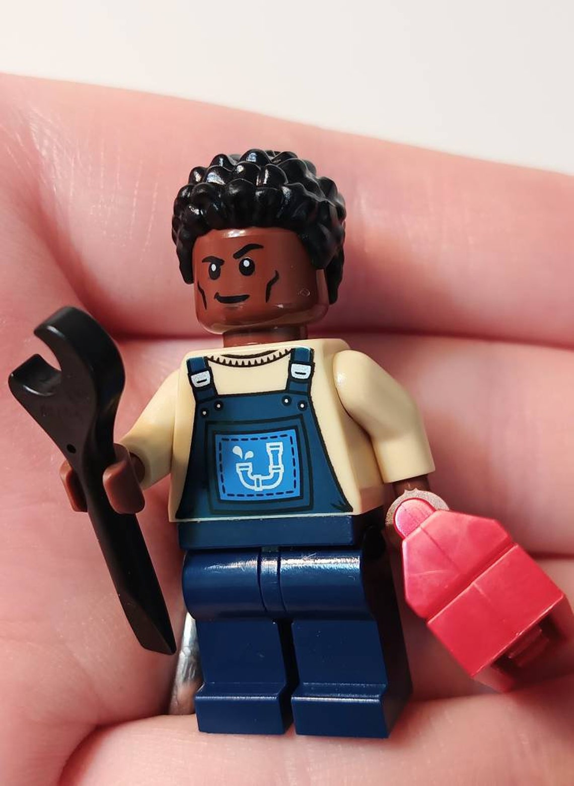 Plumber Lego Black Minifigure Custom New African American | Etsy