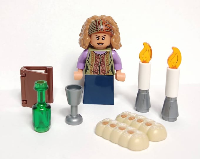 Shabbat Jewish Minifigure Set With Challah & Accessories - Etsy